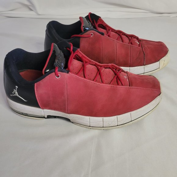 Jordan | Shoes | Air Jordan Te2 Retro Redblack Lace Ups Size Us 2 ...